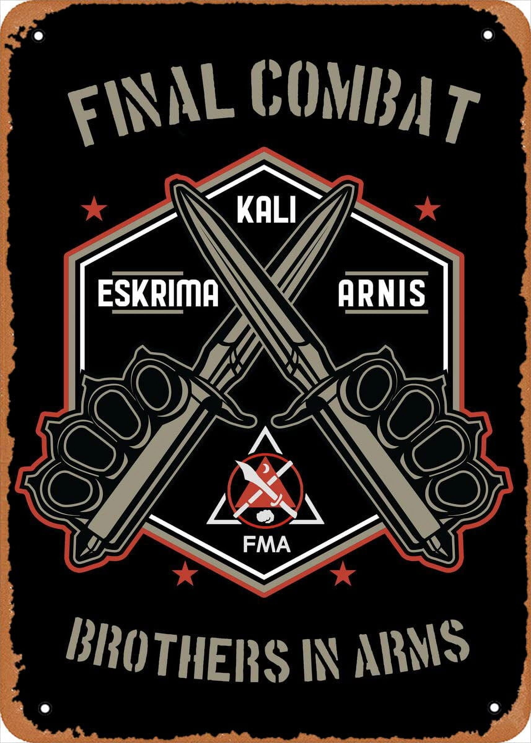 Martial Arts Kali Eskrima aka Arnis Poster Retro Vintage Metal ...