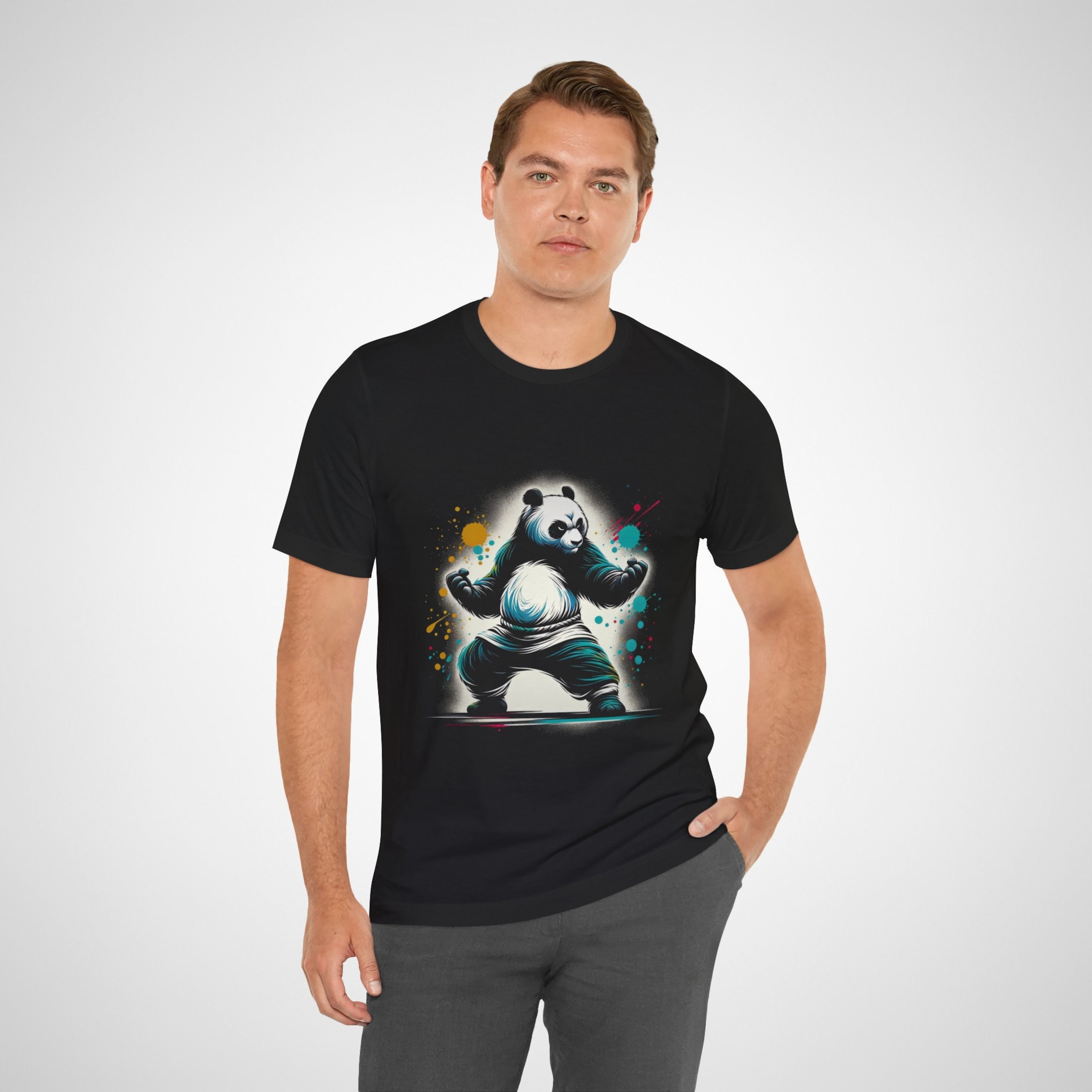 Martial Arts Panda T-Shirt | Colorful Warrior Apparel Kung Fu Panda ...