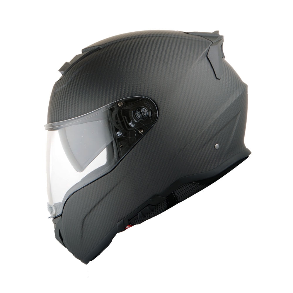 Martian Genuine Real Carbon Fiber Motorcycle Dual Visor Full Face ...