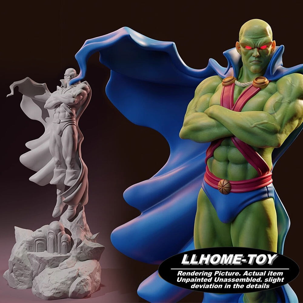 Martian Manhunter Superhero Resin 33cm Tall Model Kit Unpainted 3d ...