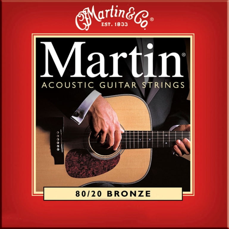 Martin 80/20 Bronze Light Gauge Acoustic Strings - Walmart.com