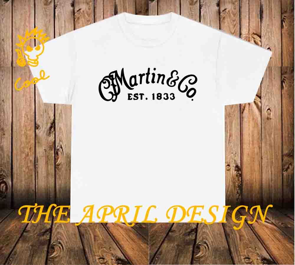 Martin And Co Guitars Logo Men's White T-Shirt S-5XL | funny - Walmart.com