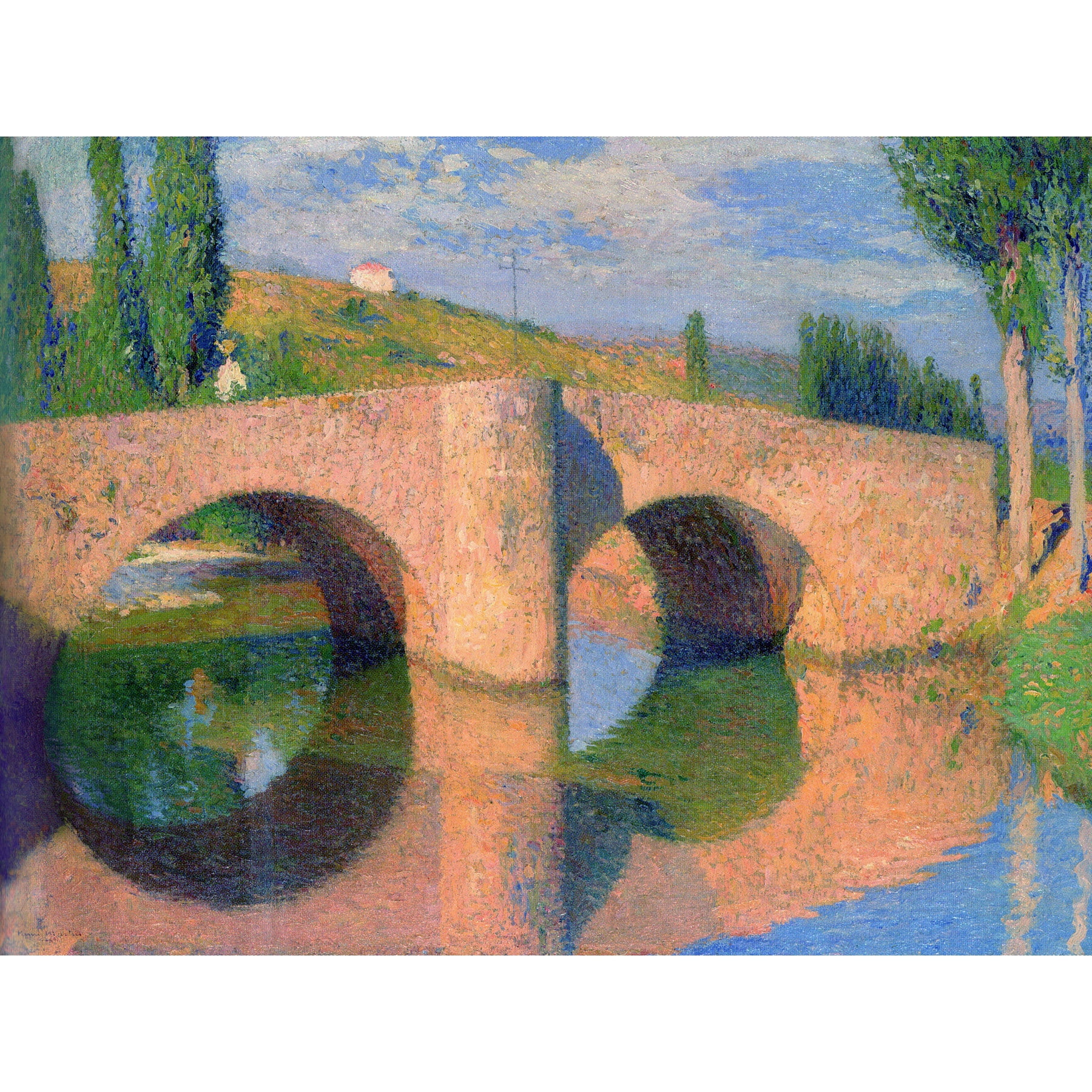 Martin Bridge Labastide-du-Vert France Painting Extra Large Art Print ...