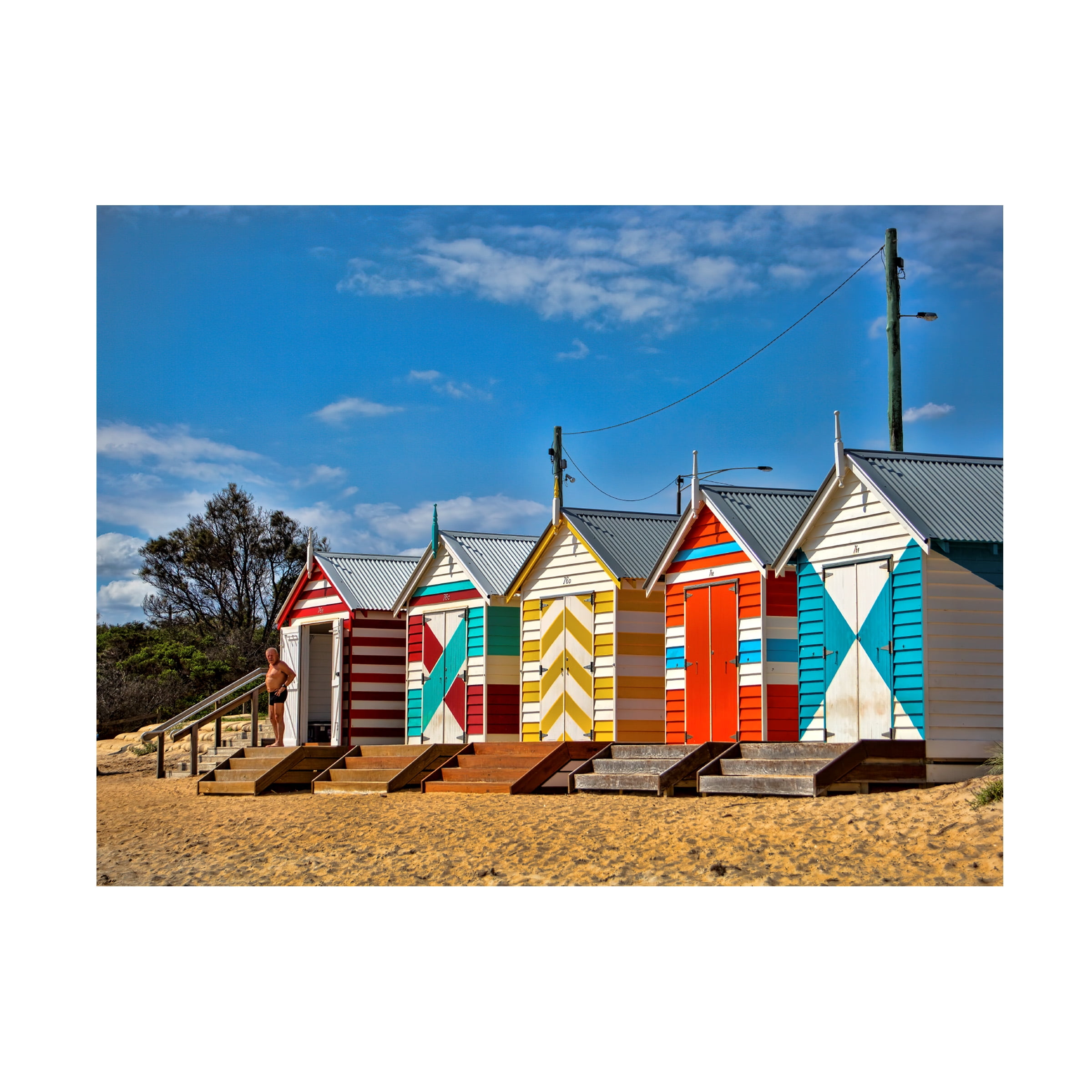 Martin Fine Photography 'Beach Huts 03' Canvas Art - Walmart.com