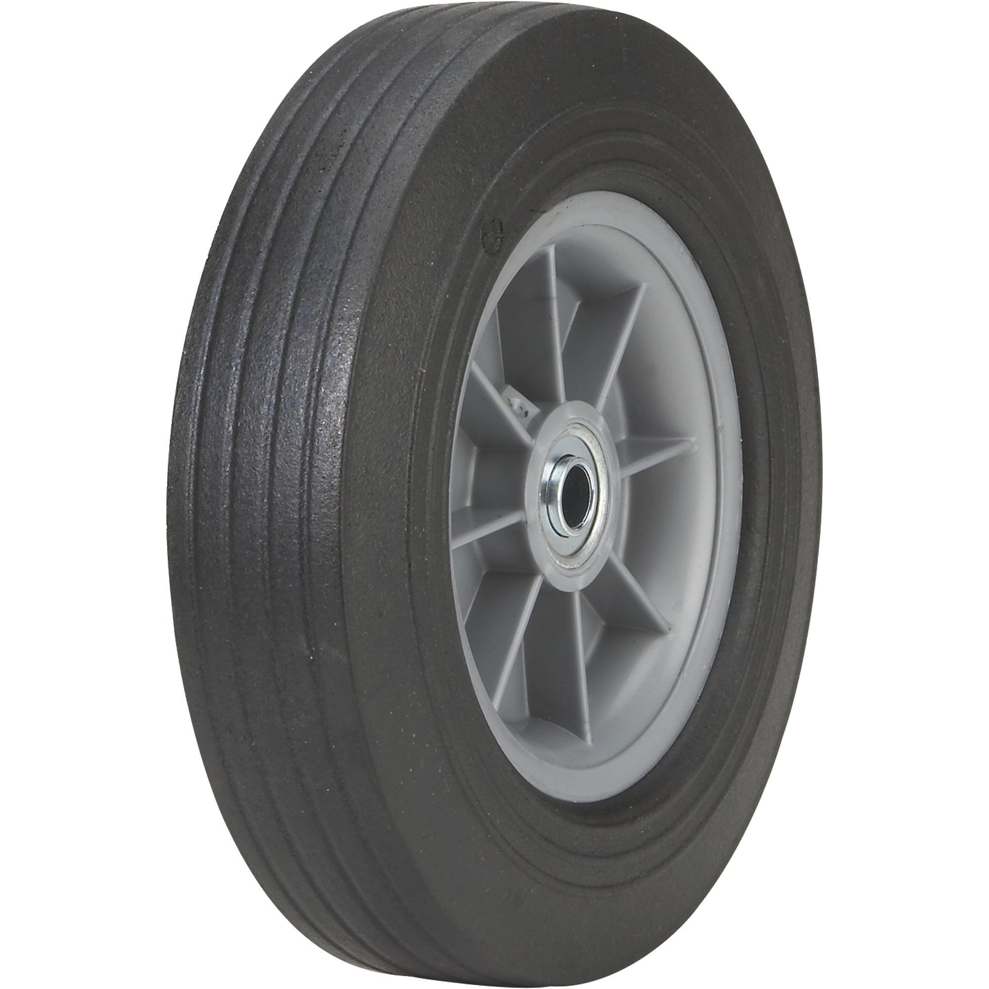 Martin Flat-Free Solid Rubber Tire and Poly Wheel, 10 x 2.75 Tire ...