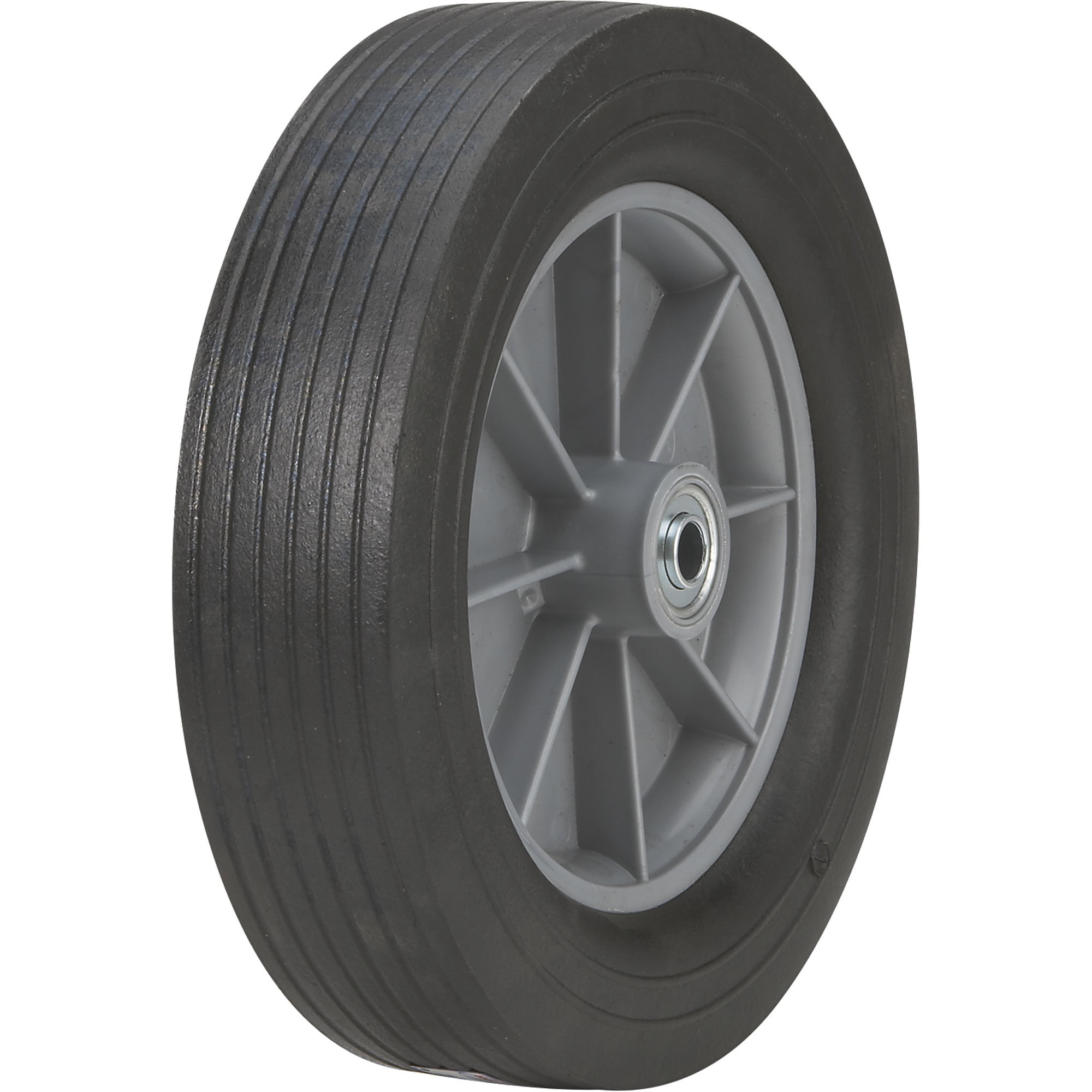 Martin Flat-Free Solid Rubber Tire and Poly Wheel, 12 x 3.00 Tire ...