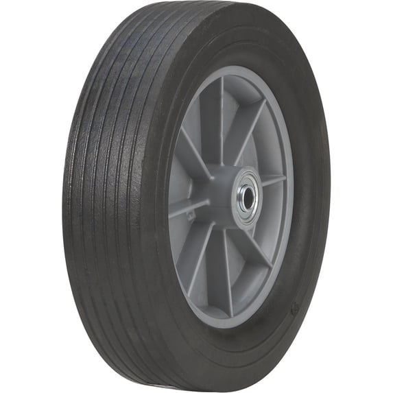 Martin Flat-Free Solid Rubber Tire and Poly Wheel, 12 x 3.00 Tire ...
