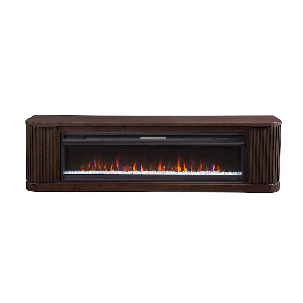 Martin Furniture Tulane 84" Fireplace Console, Fully Assembled, Brown ...