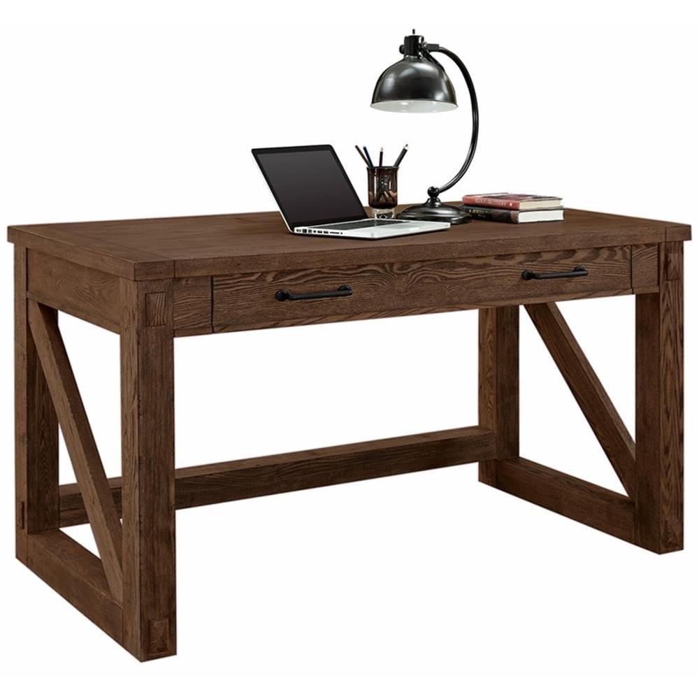 Martin Furniture Avondale Rustic Brown Wood Writing Desk with USB & AC ...