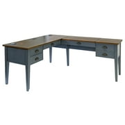 Blue Wood Desk