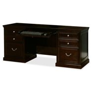 Ameriwood Home Dominic L Desk with Bookshelves, Dove Gray - Walmart.com
