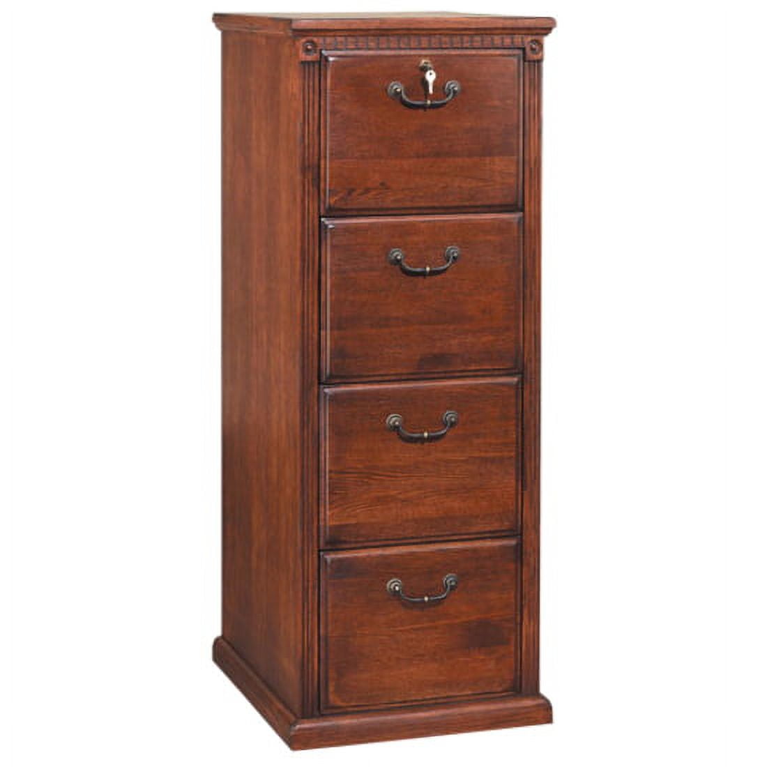 Martin Furniture Huntington Oxford 4 Drawer Wood File Cabinet Natural ...