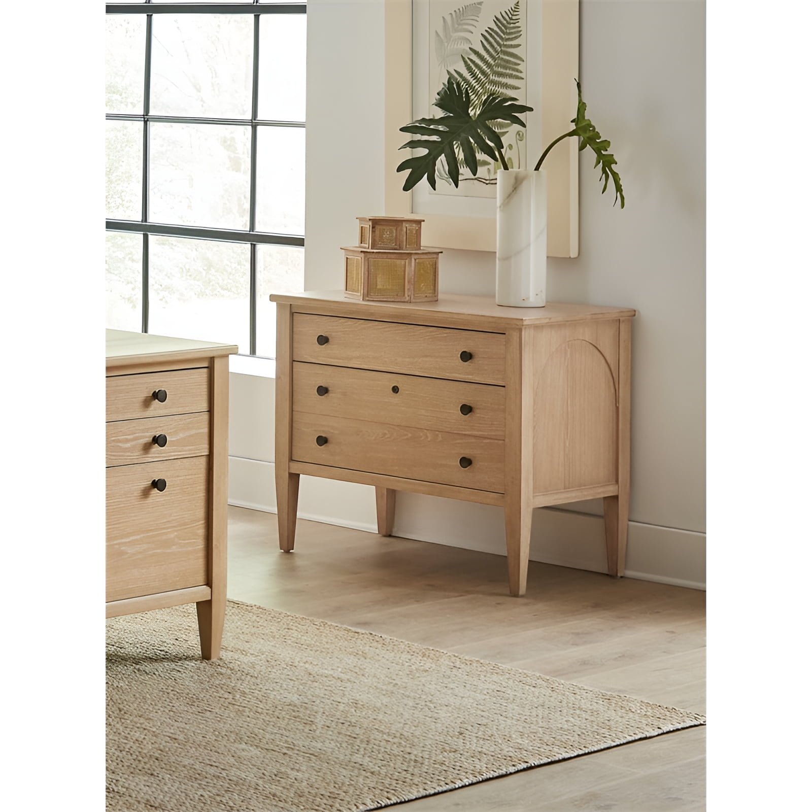 Laurel Modern Oak Wood Lateral File Cabinet: Fully Assembled, Office ...