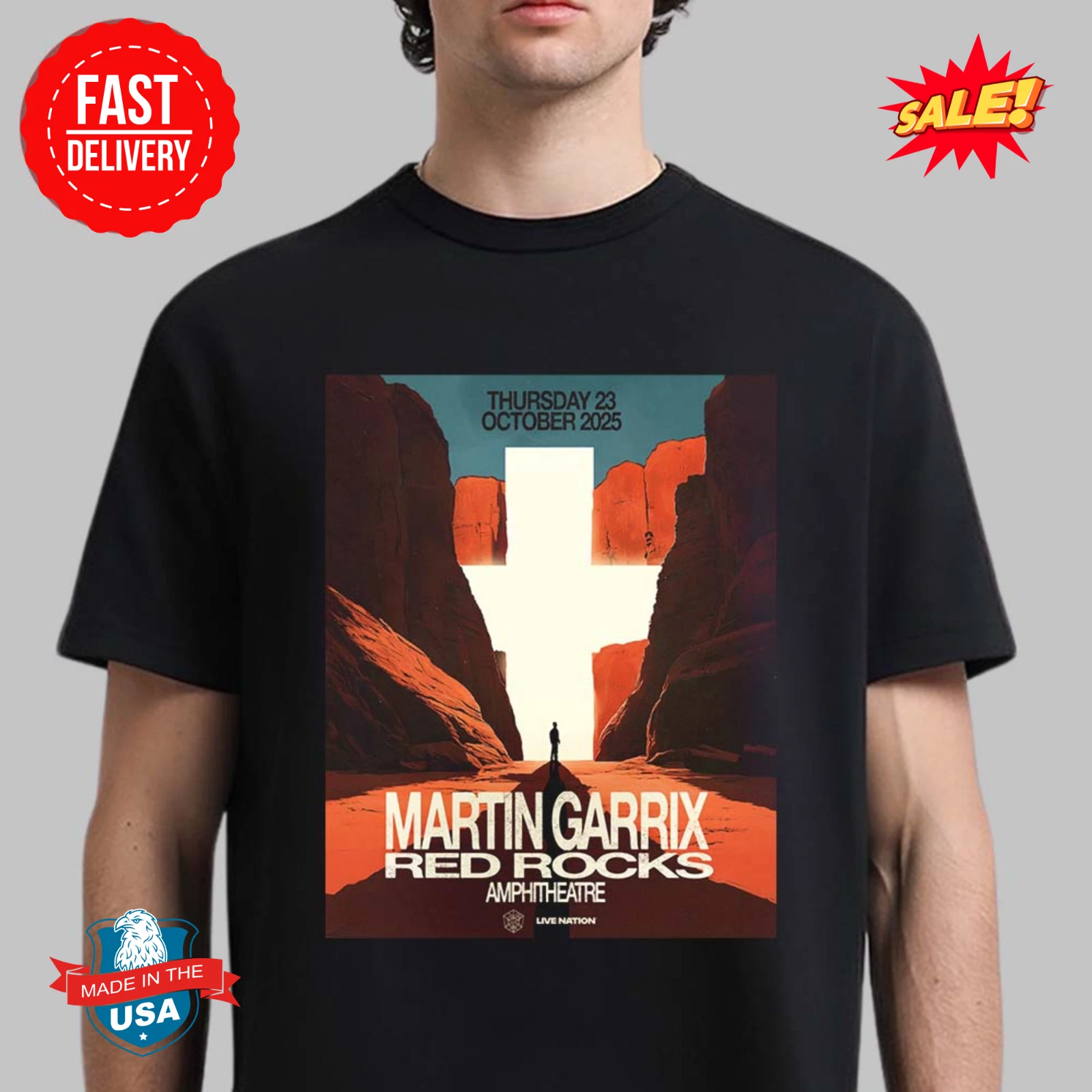 Martin Garrix For Show At Red Rocks Amphitheatre 2025 Tshirt - Walmart.com