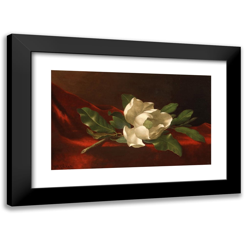 Martin Johnson Heade 14x11 Black Modern Framed Museum Art Print Titled ...