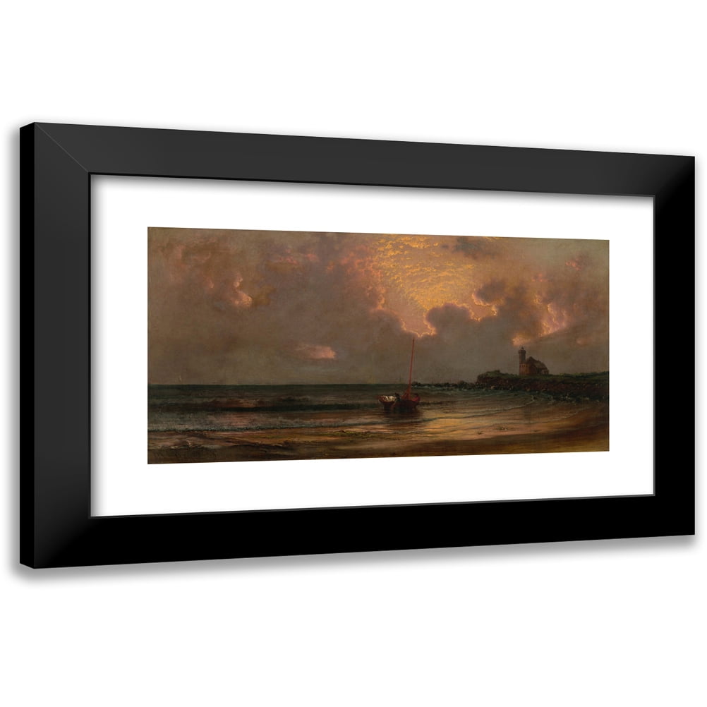 Martin Johnson Heade 24x14 Black Modern Framed Museum Art Print Titled ...