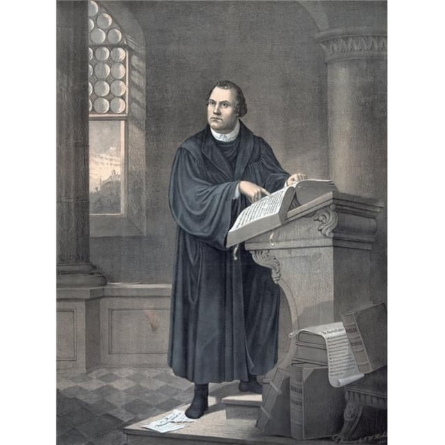 Martin Luther 1483 To 1546. German Theologian. After A 19Th Century ...