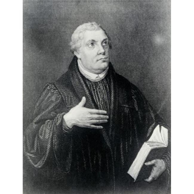 Martin Luther Founder of Protestantism Engraving After Painting by ...