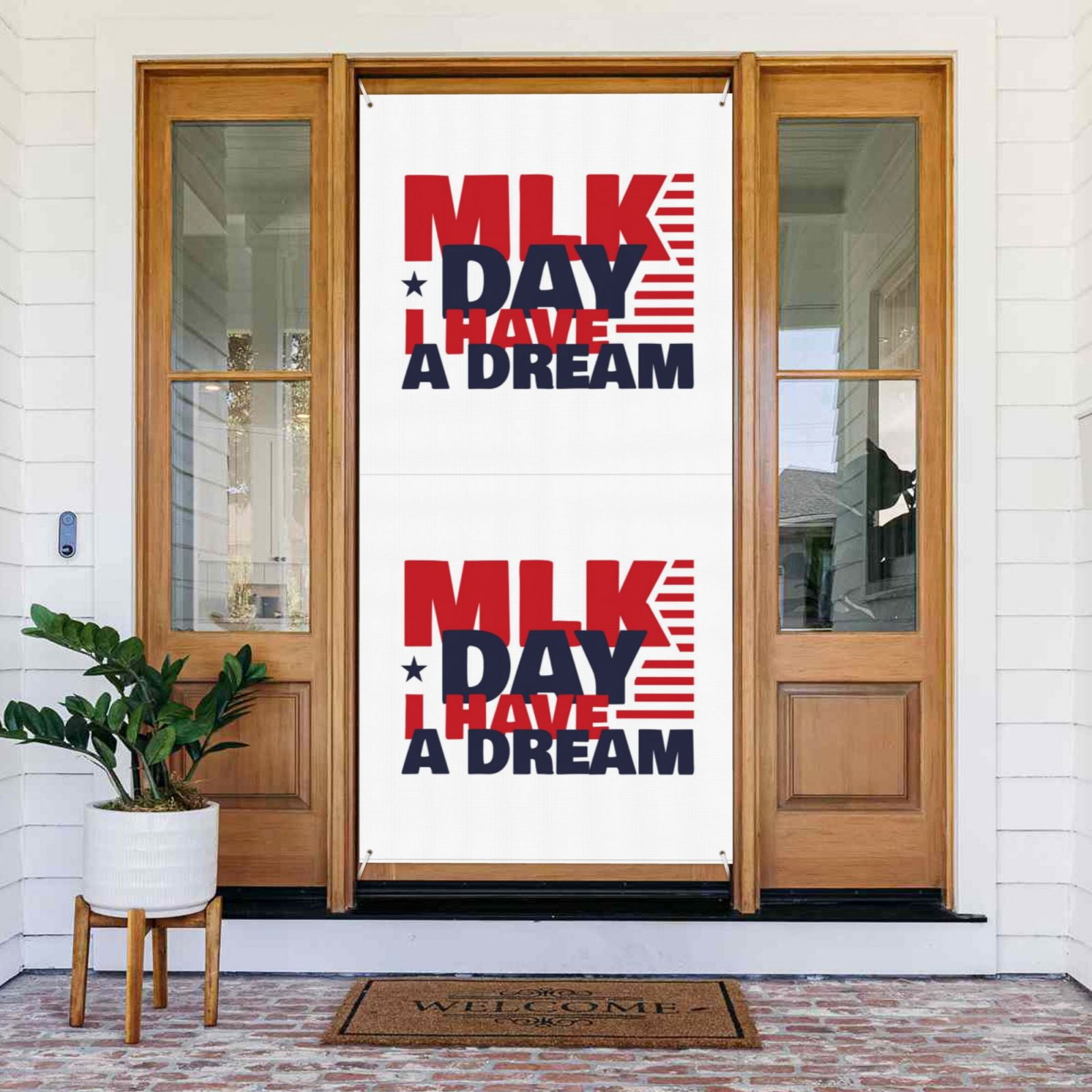 Martin Luther King Day 2024 Door Cover Decoration Backdrop Banner Porch ...