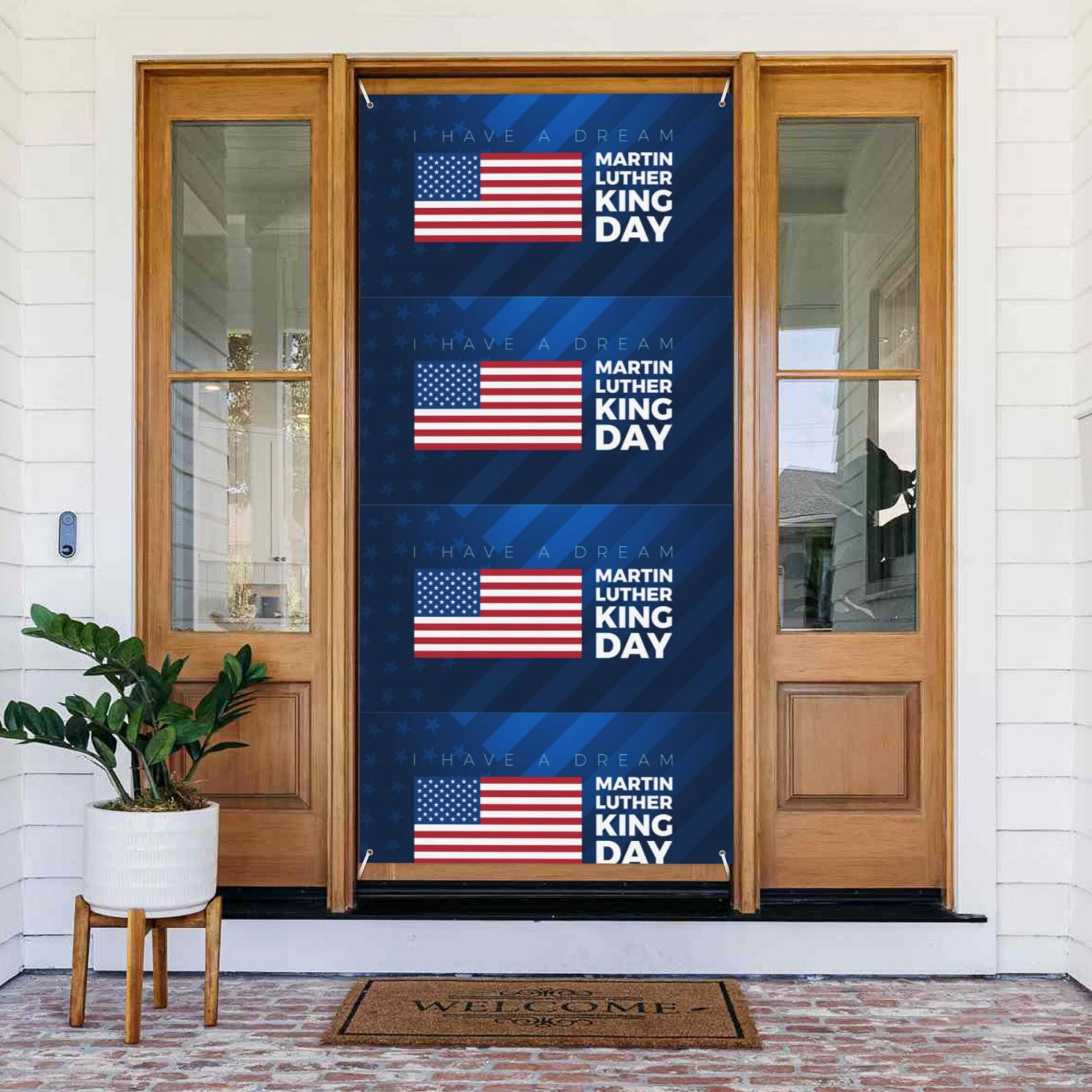 Martin Luther King Day 2025 Door Cover Decoration Backdrop Banner Porch ...