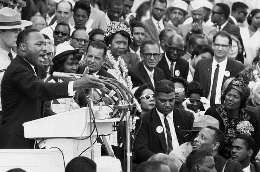 Martin Luther King Iconic Civil Rights Leader Rally 24x36 Poster ...