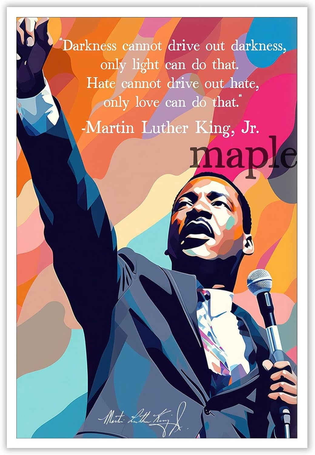 Martin Luther King Inspirational Quotes Poster I have a dream speech ...