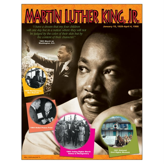 Martin Luther King Jr. Learning Chart - Walmart.com