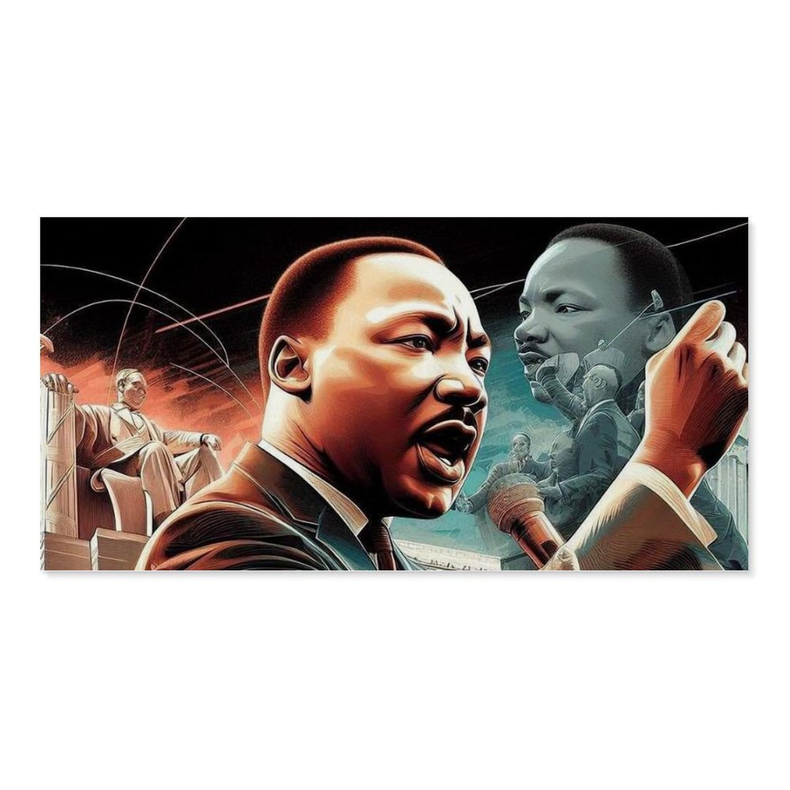 Martin Luther King Jr. Poster Canvas Painting Creativity Poster for ...