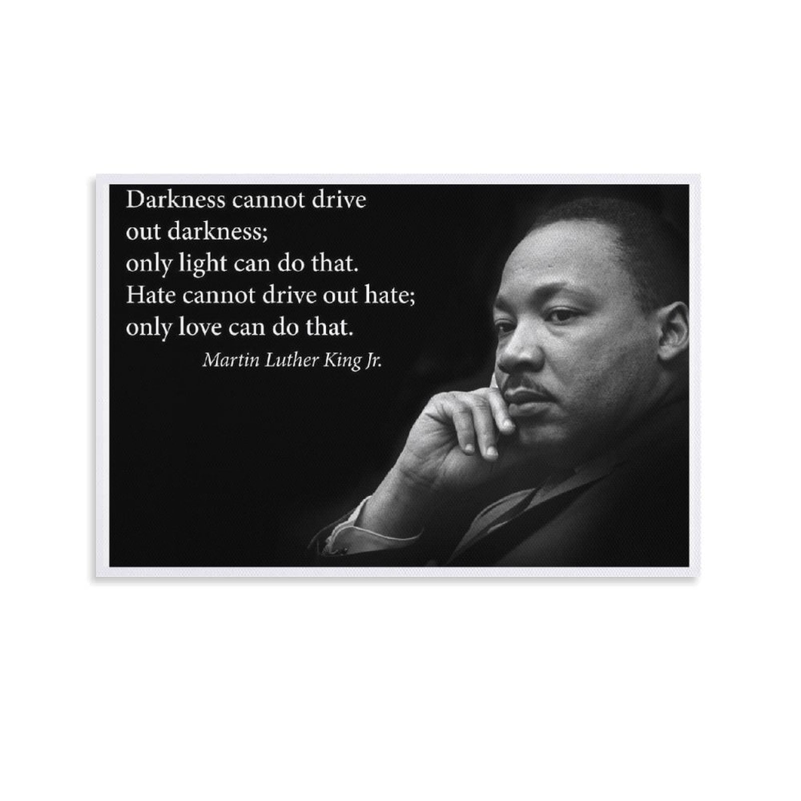 Martin Luther King Jr. Poster Famous Inspirational Quote Canvas Art ...