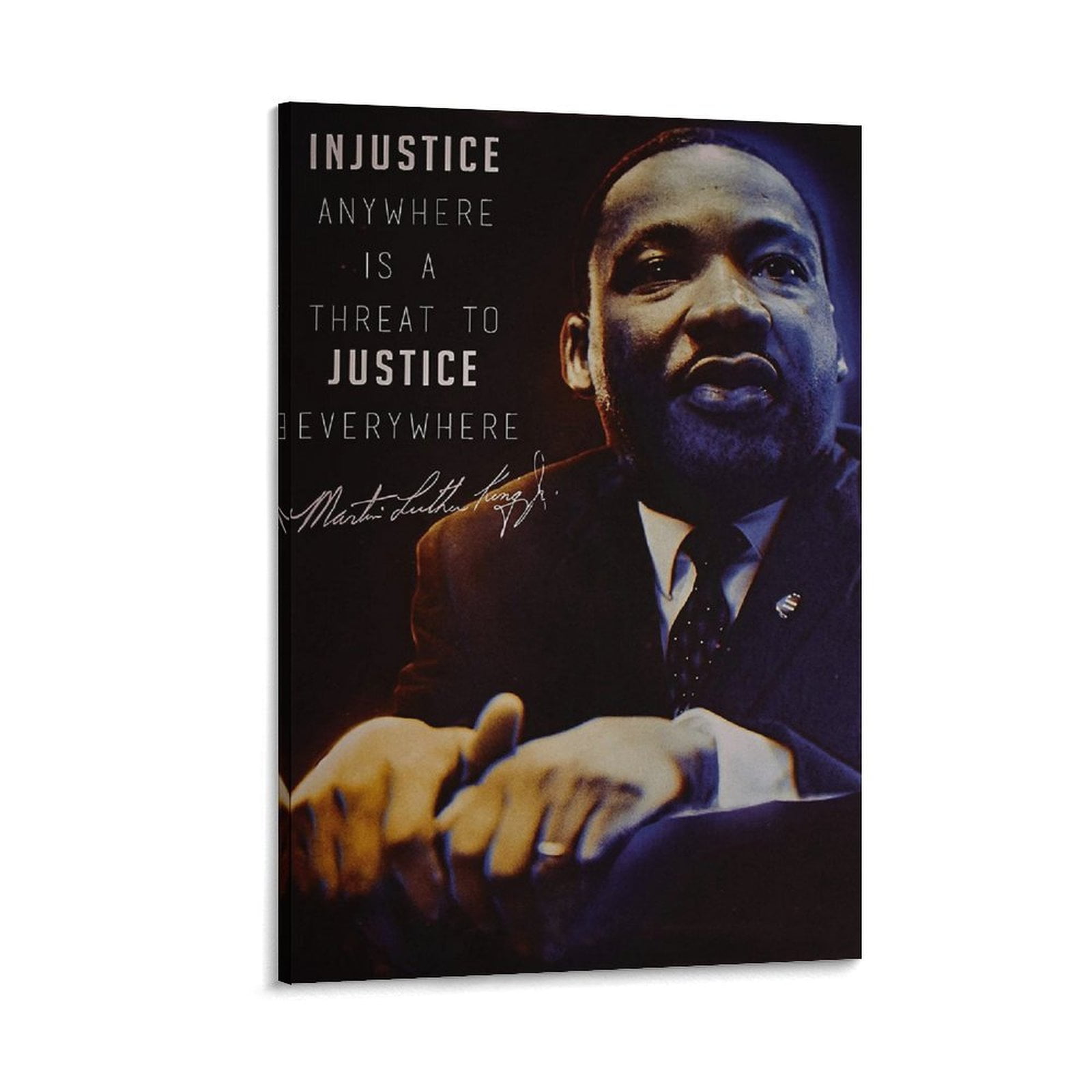 Martin Luther King Jr Poster Injustice Anywhere Is Threat to Justice ...