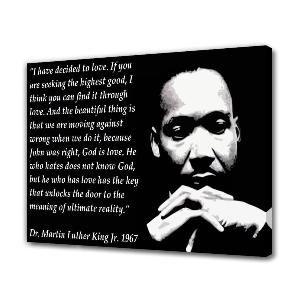 Martin Luther King, Jr. Quotes Canvas Poster Bedroom Decor Sports ...