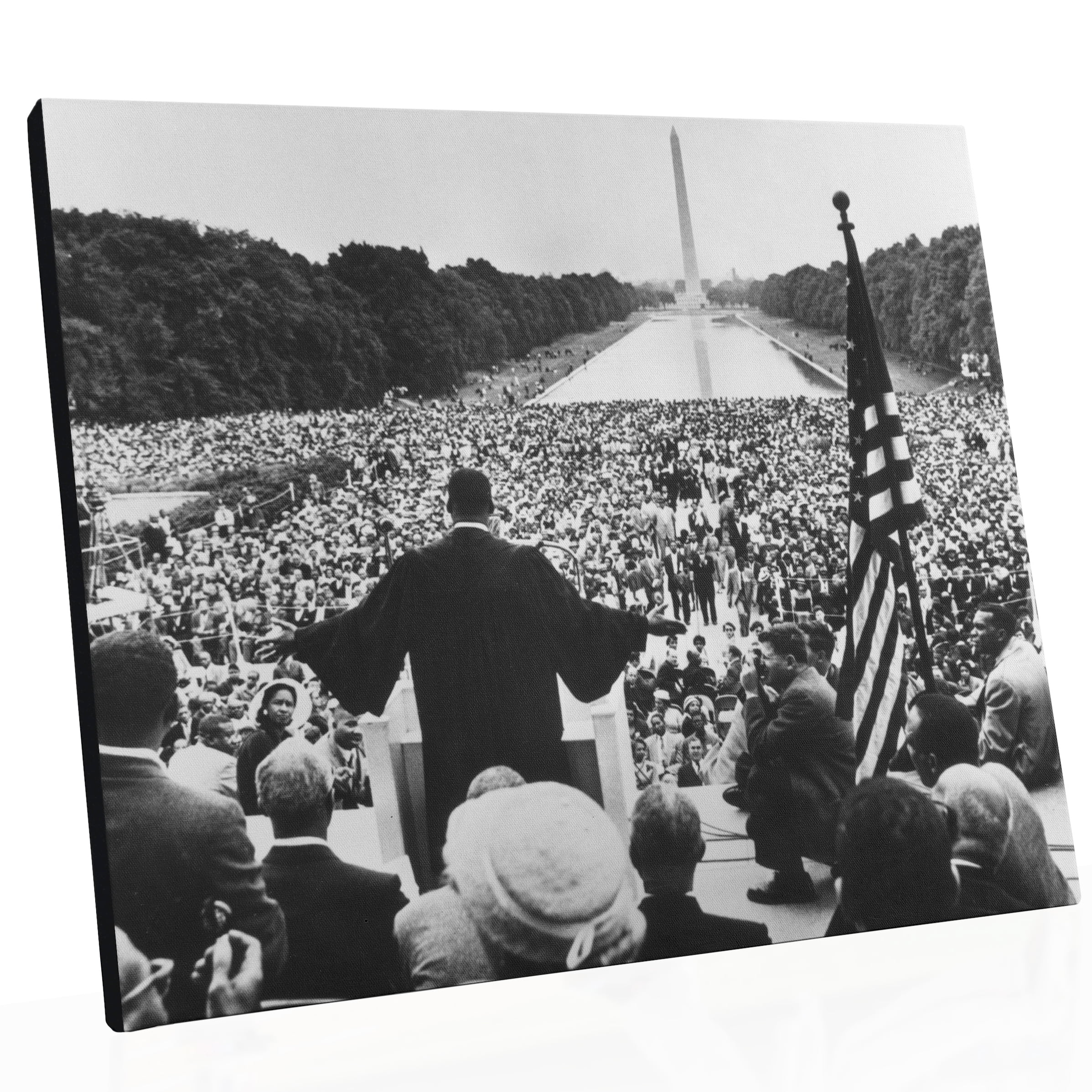 Martin Luther King, Jr. Speech, Washington, DC., 1957 16"x20" Stretched ...