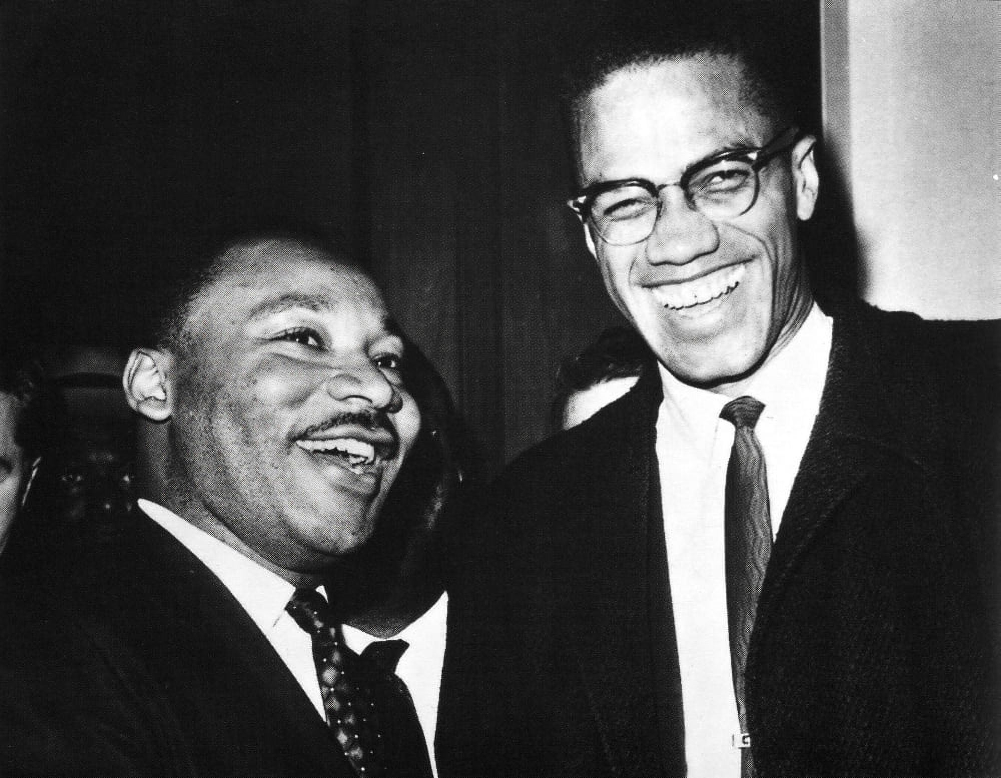 Martin Luther King Jr and Malcolm X Photo Print (8 x 10) - Walmart.com