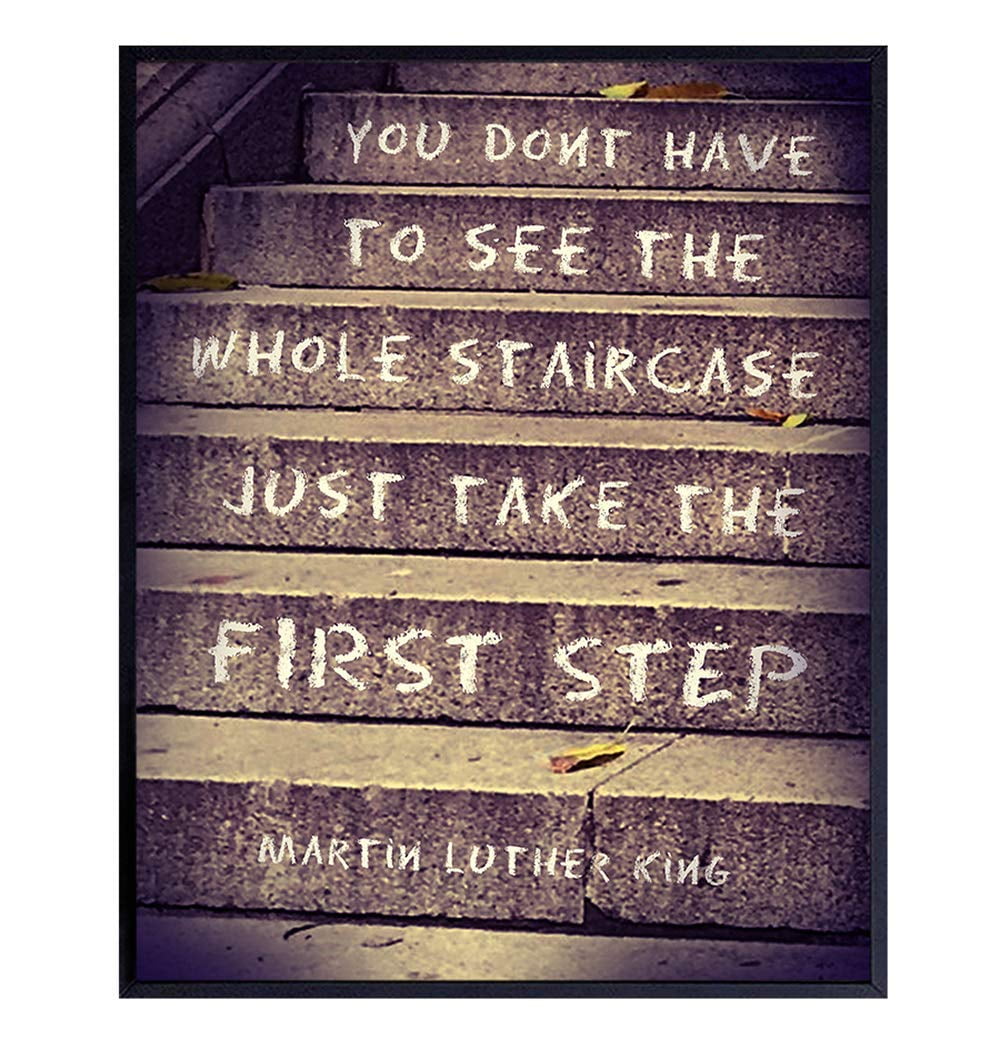 Martin Luther King, MLK, Motivational Quote Wall Decor Art Print ...