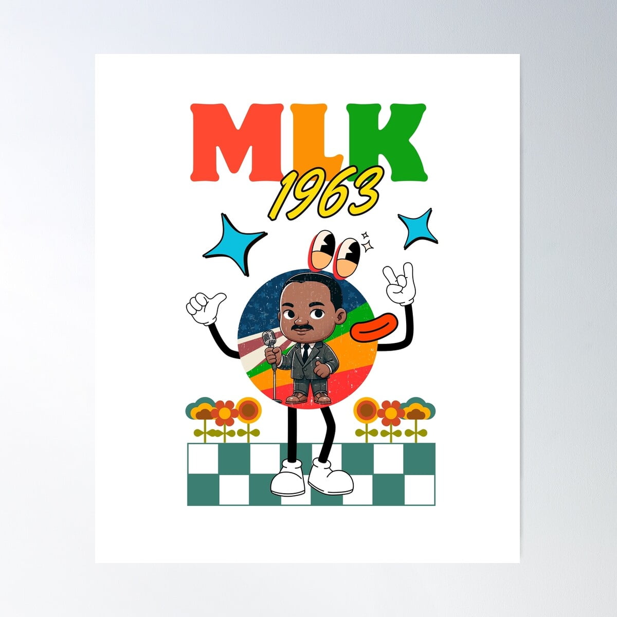 Martin Luther King Mlk 1963S Poster Wall Art, Modern Wall Decor For ...