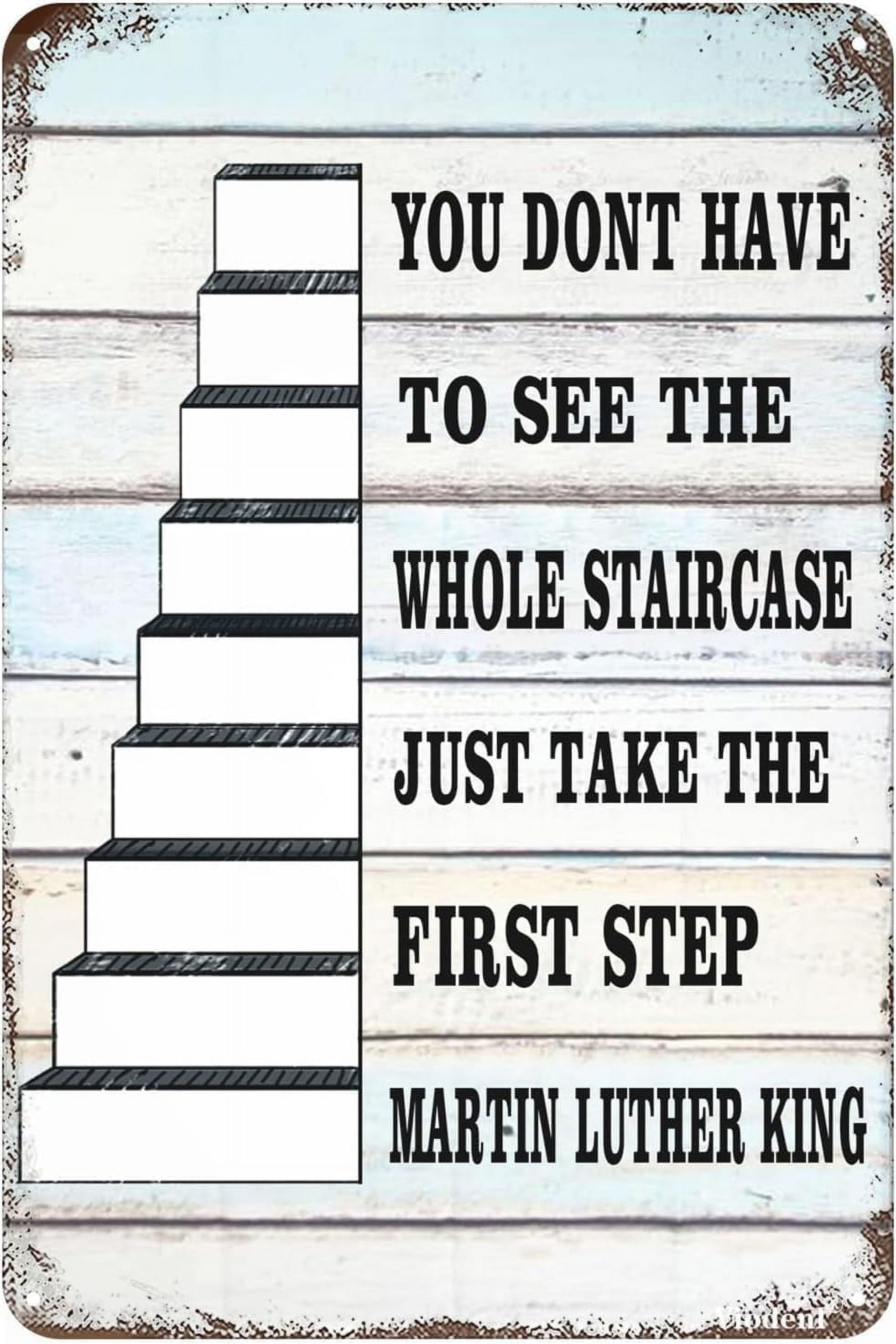 Martin Luther King Motivational Quote Wall Decor Inspirational Tin Sign ...
