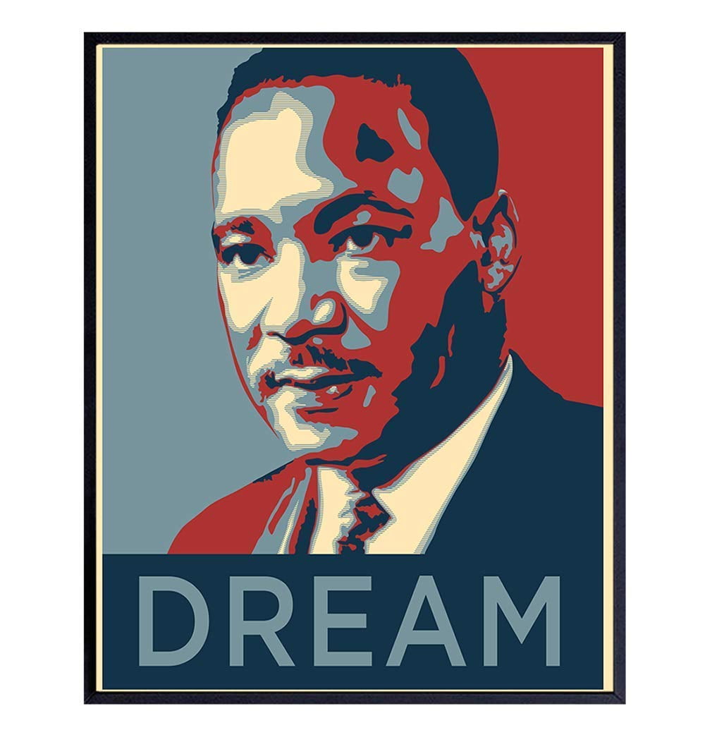 Martin Luther King Obama Wall Art - Dream Photo Poster - Unique Home ...