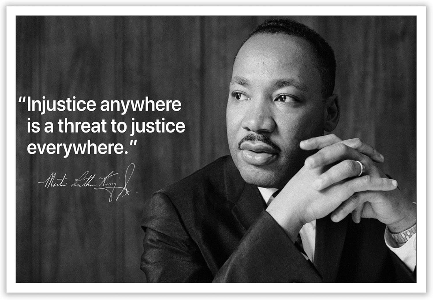 Martin Luther King Poster African American Hero Wall Art History ...