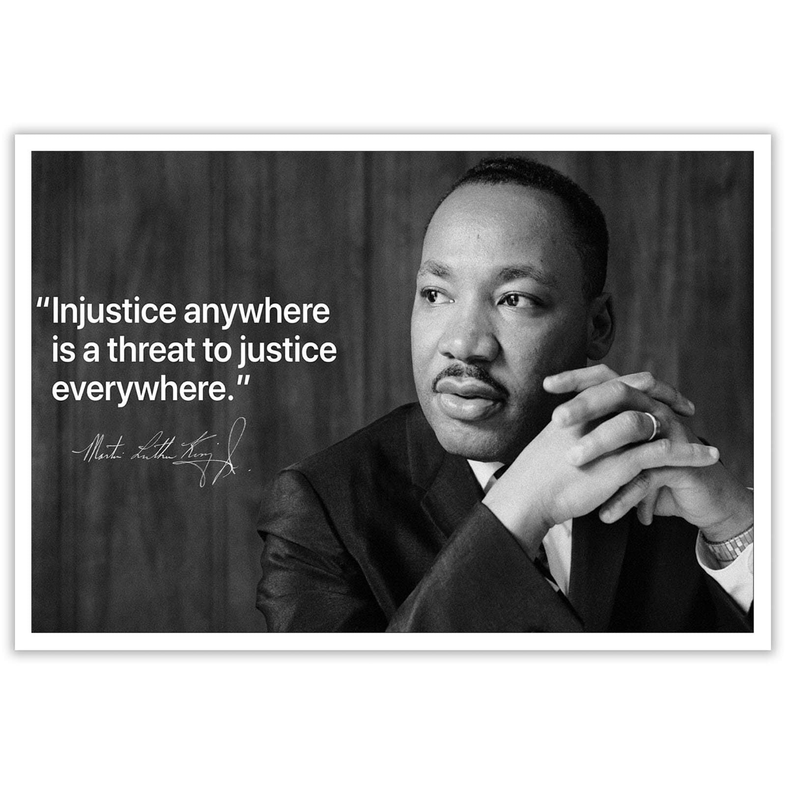 Martin Luther King Poster African American Hero Wall Art History ...