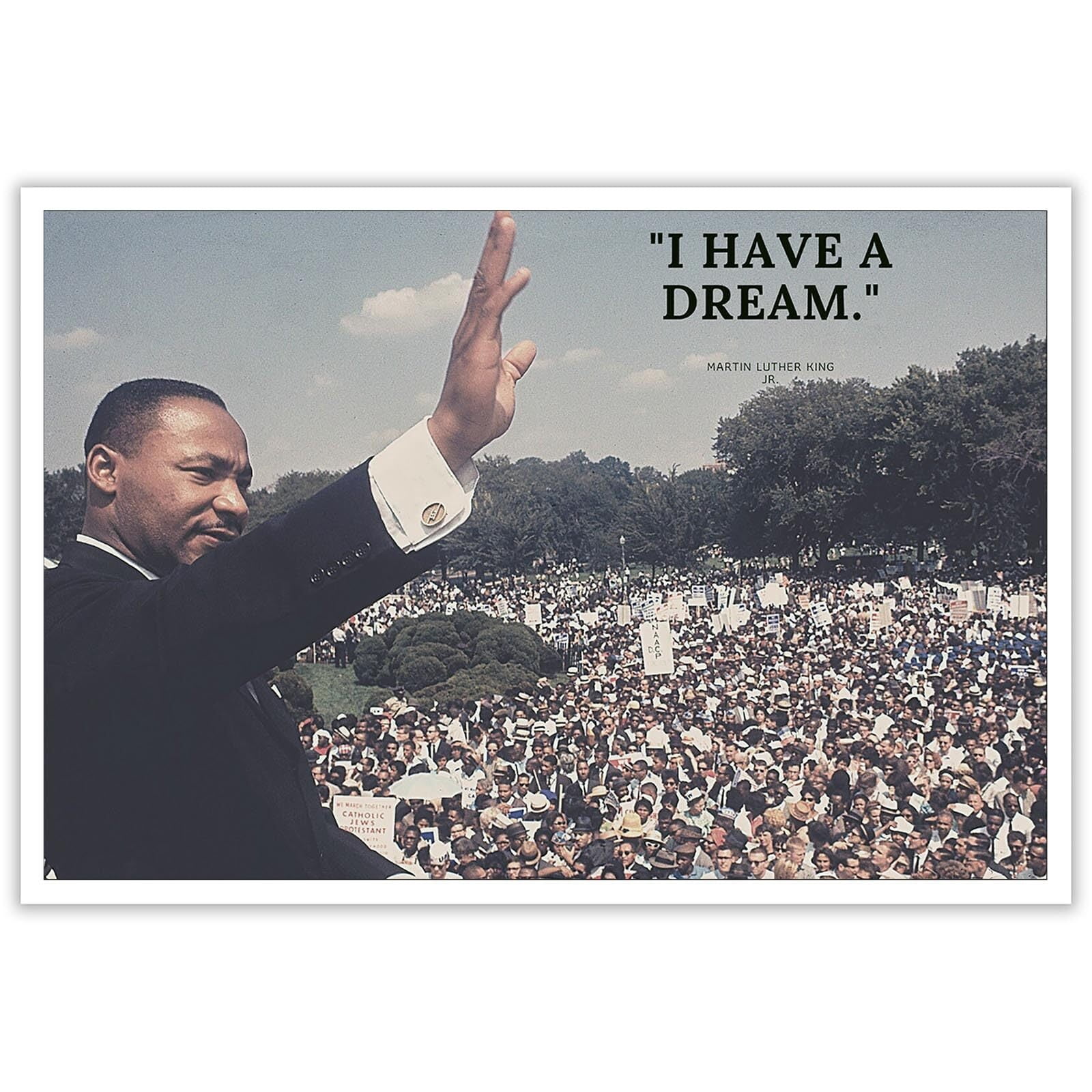 Martin Luther King Poster I have a dream speech scene African American ...