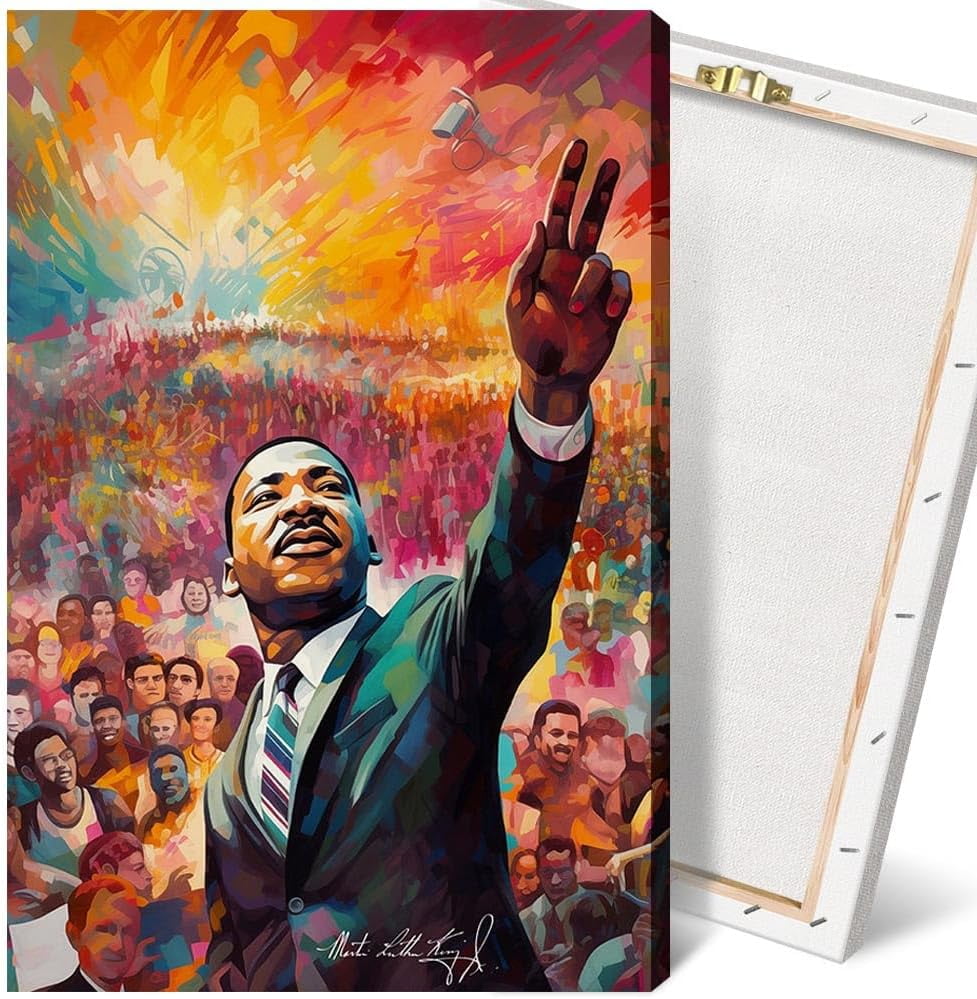 Martin Luther King Poster I have a dream speech scene Color Abstraction ...