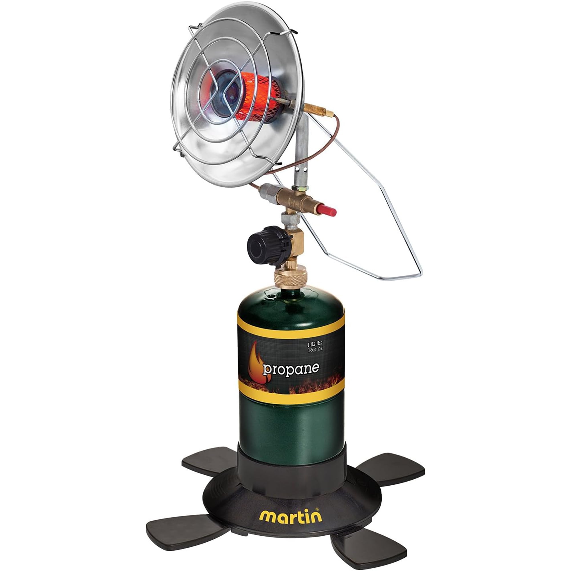 Martin M3S Portable Propane Heater - 3100 BTU Infrared Parabolic Heater ...