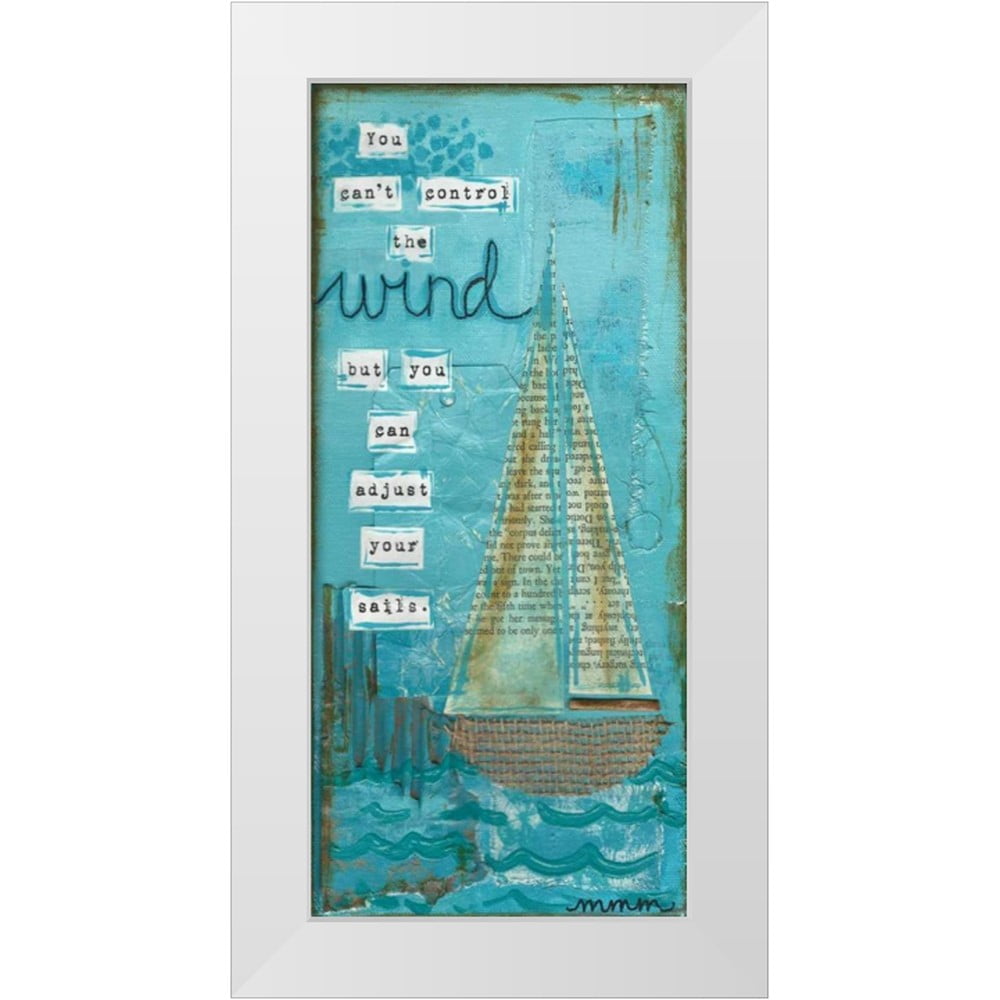Martin, Monica 13x24 White Modern Wood Framed Museum Art Print Titled ...
