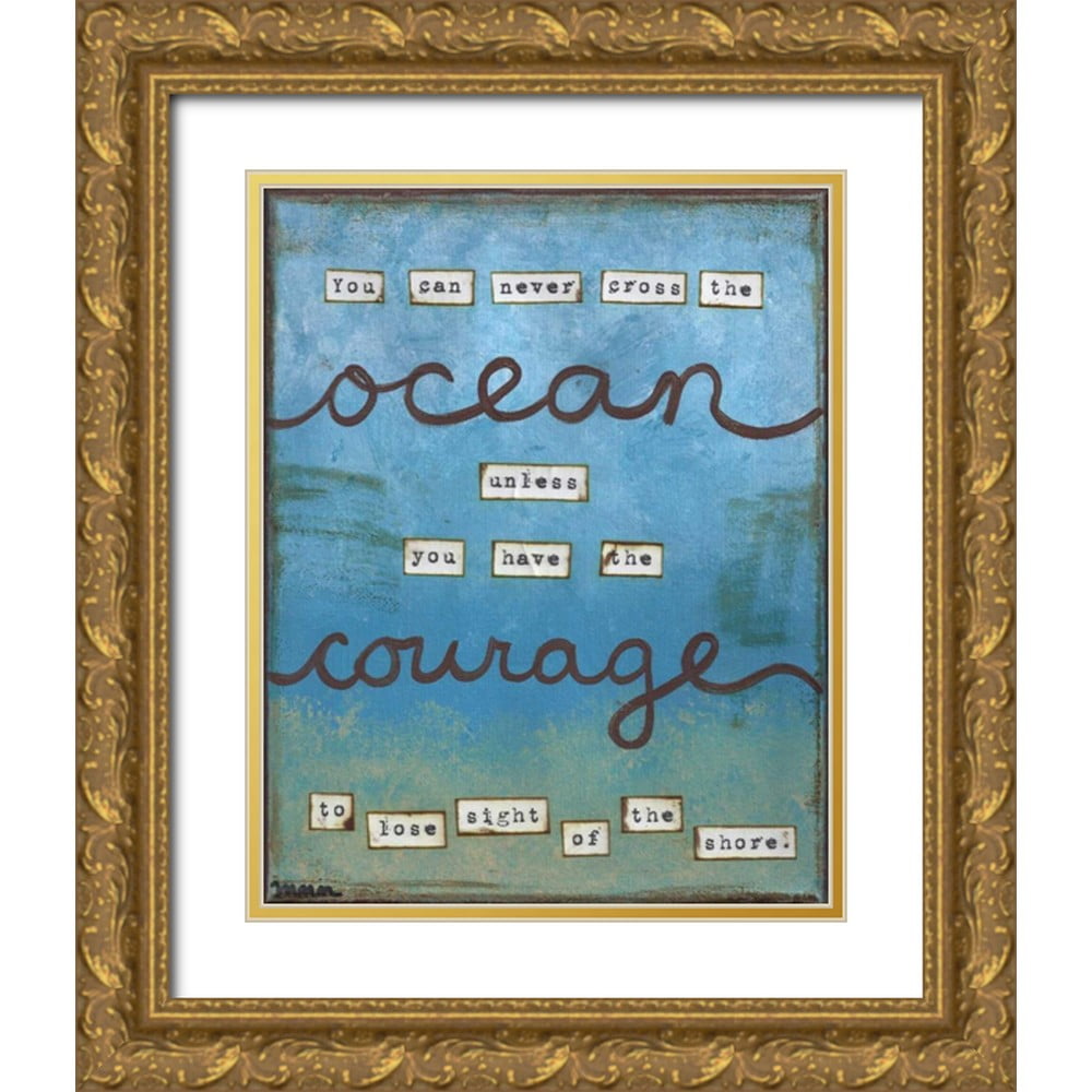 Martin, Monica 15x18 Gold Ornate Wood Framed with Double Matting Museum Art Print Titled - Ocean ...
