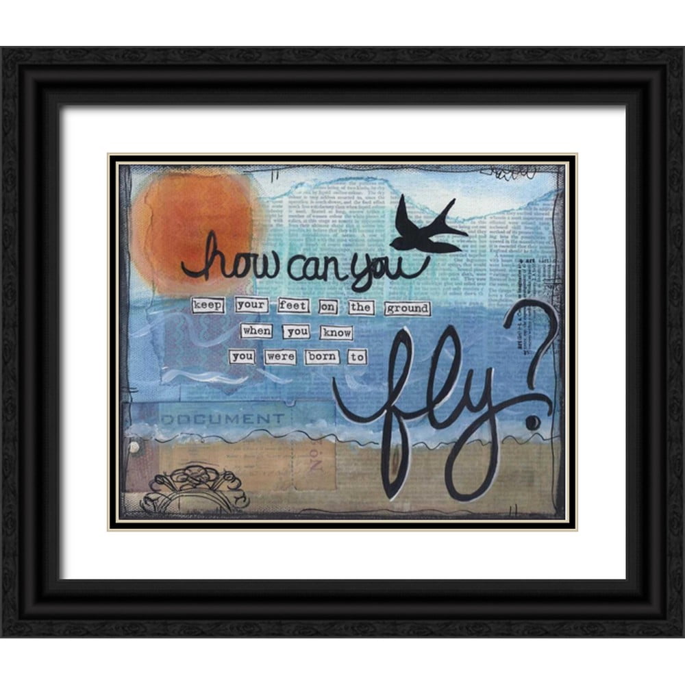 Martin, Monica 32x26 Black Ornate Wood Framed with Double Matting ...