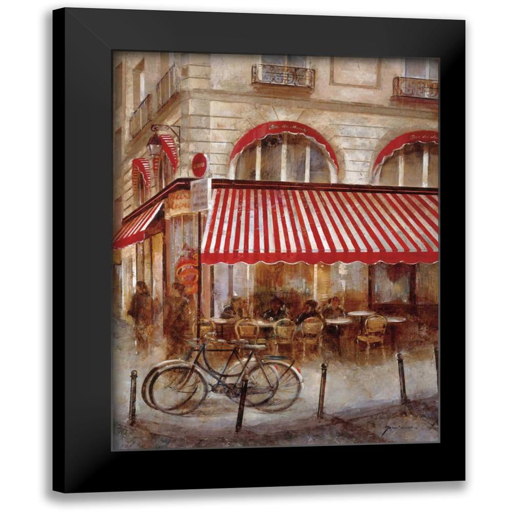 Martin, Noemi 19x24 Black Modern Framed Museum Art Print Titled - Cafe de Paris II - Walmart.com