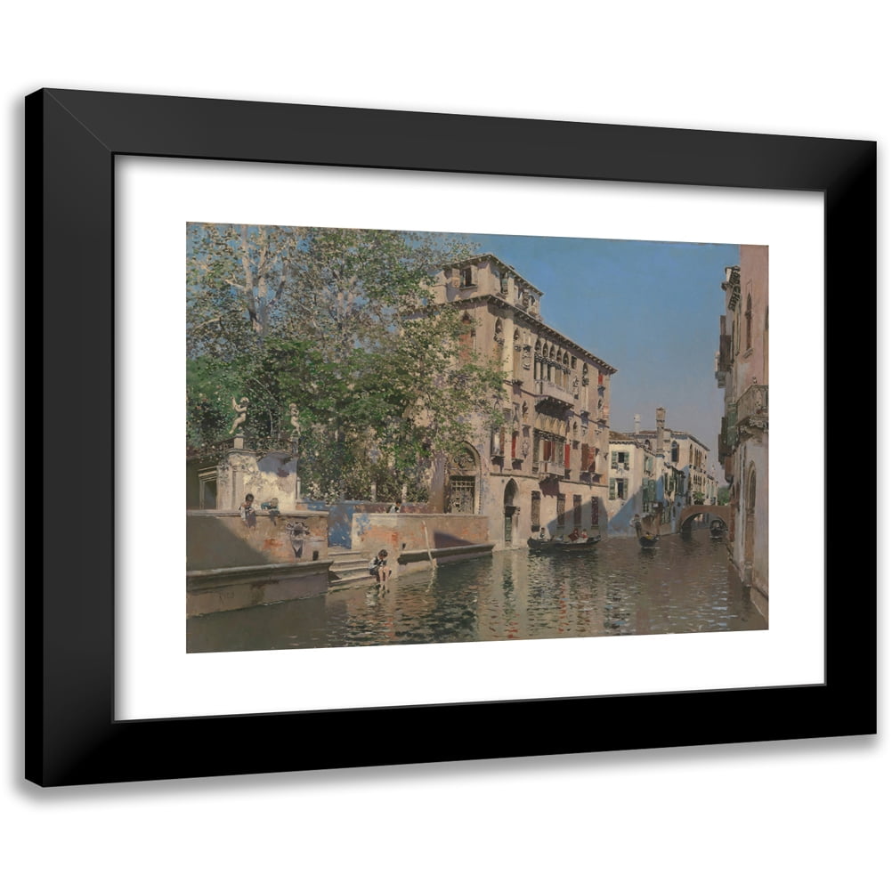 Martin Rico y Ortega 14x11 Black Modern Framed Museum Art Print Titled ...