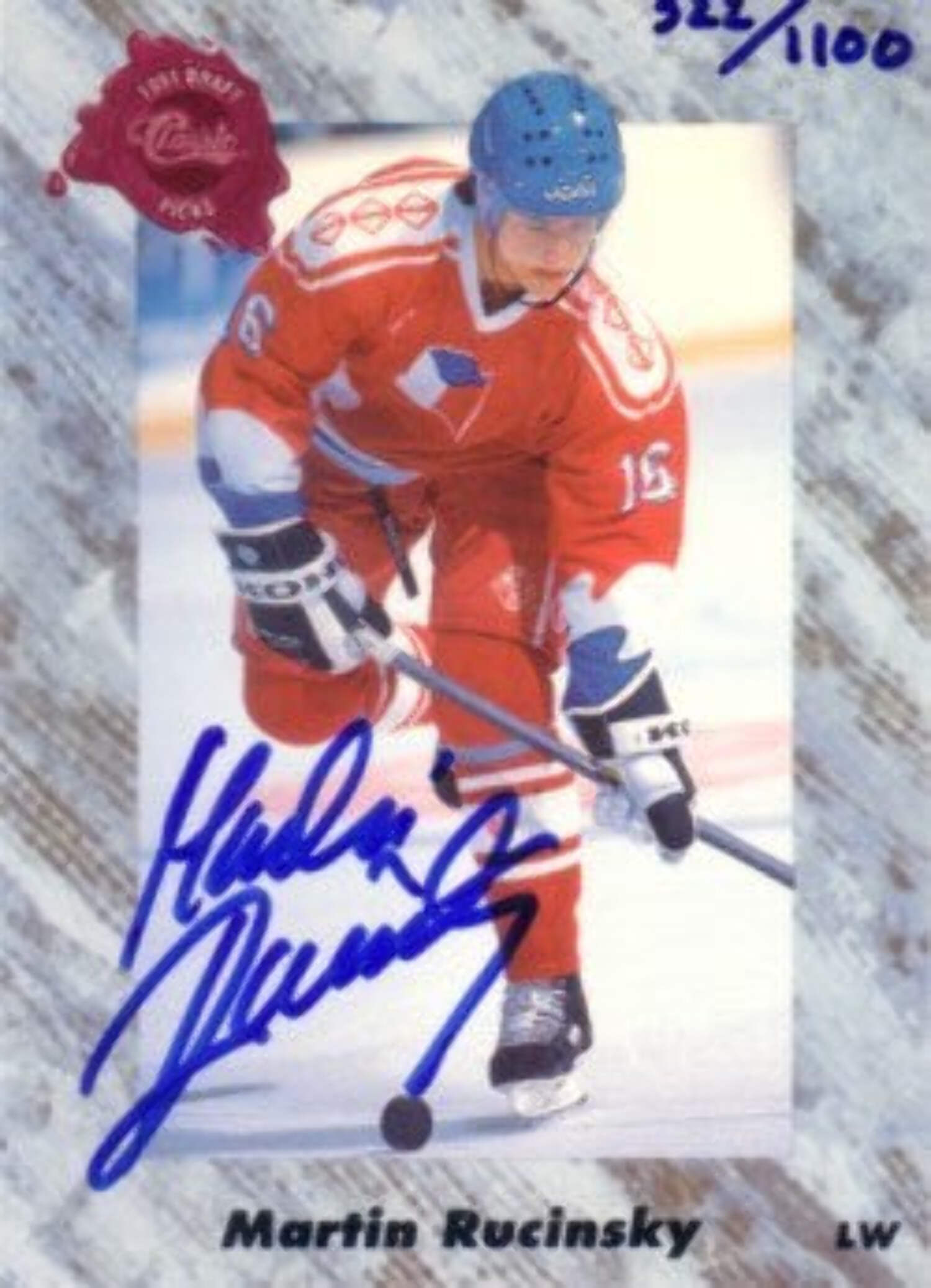 Martin Rucinsky certified autograph 1991 Classic hockey card - Walmart.com