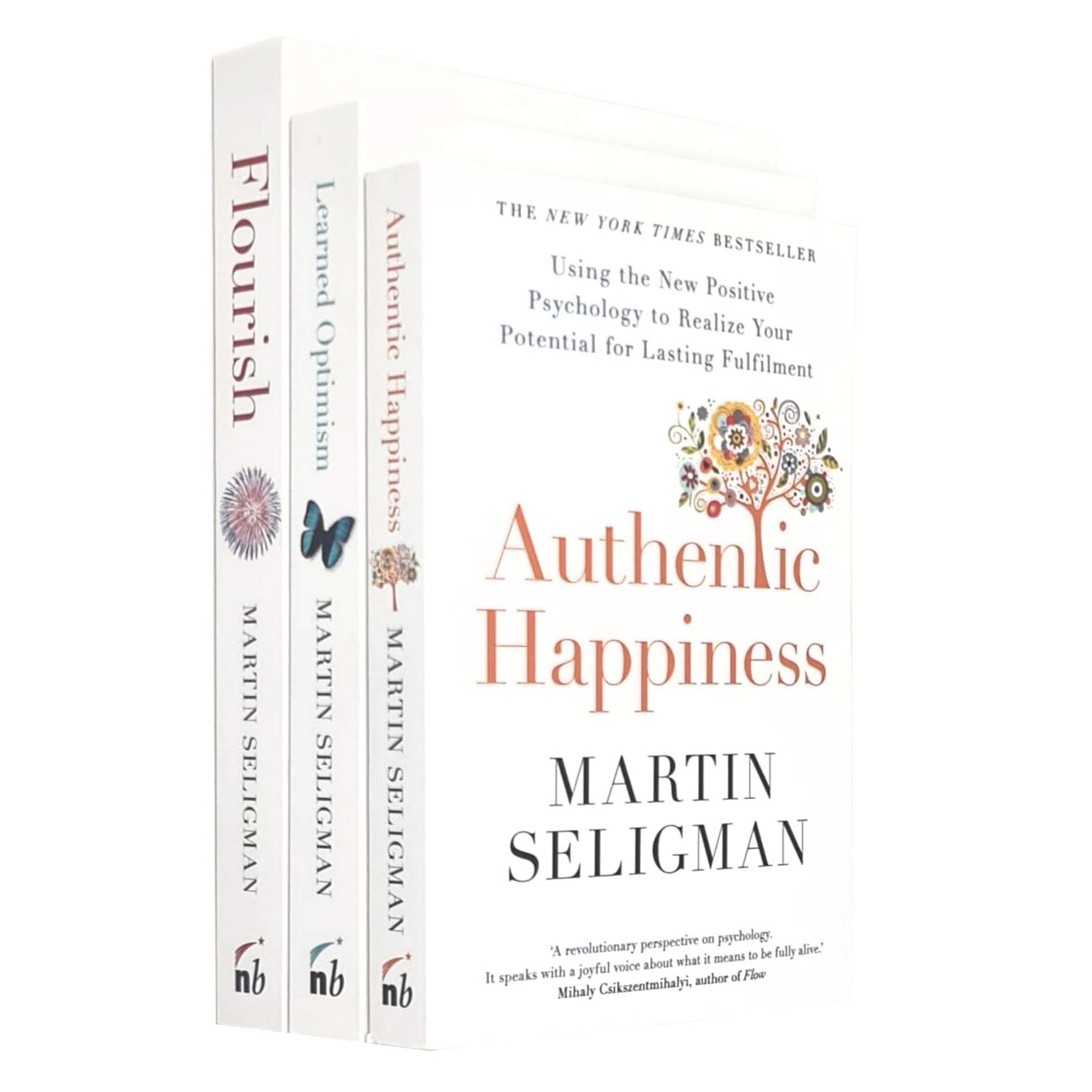 Martin Seligman 3 Books Collection Set,Flourish, Authentic Happiness ...