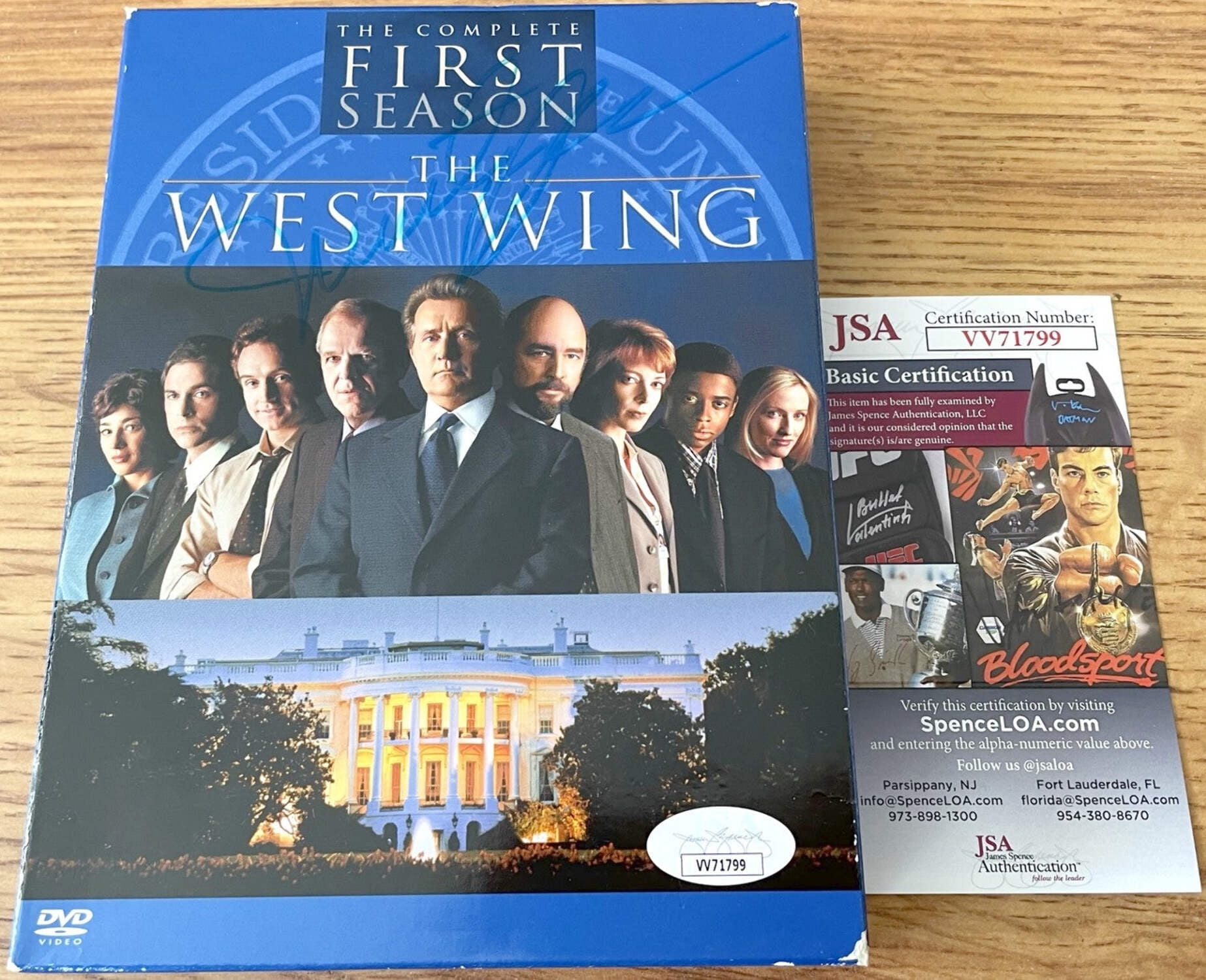 Martin Sheen autographed The West Wing First Season DVD set JSA ...